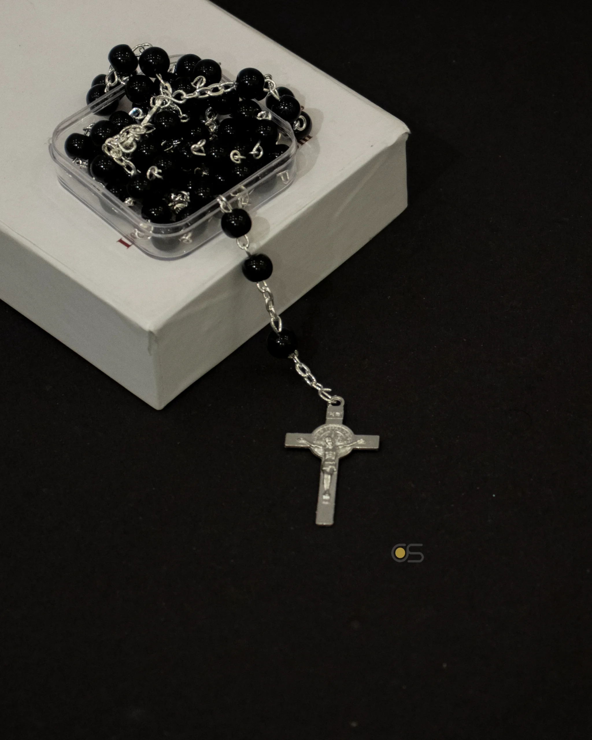8 mm Rosary ( chain , black color)