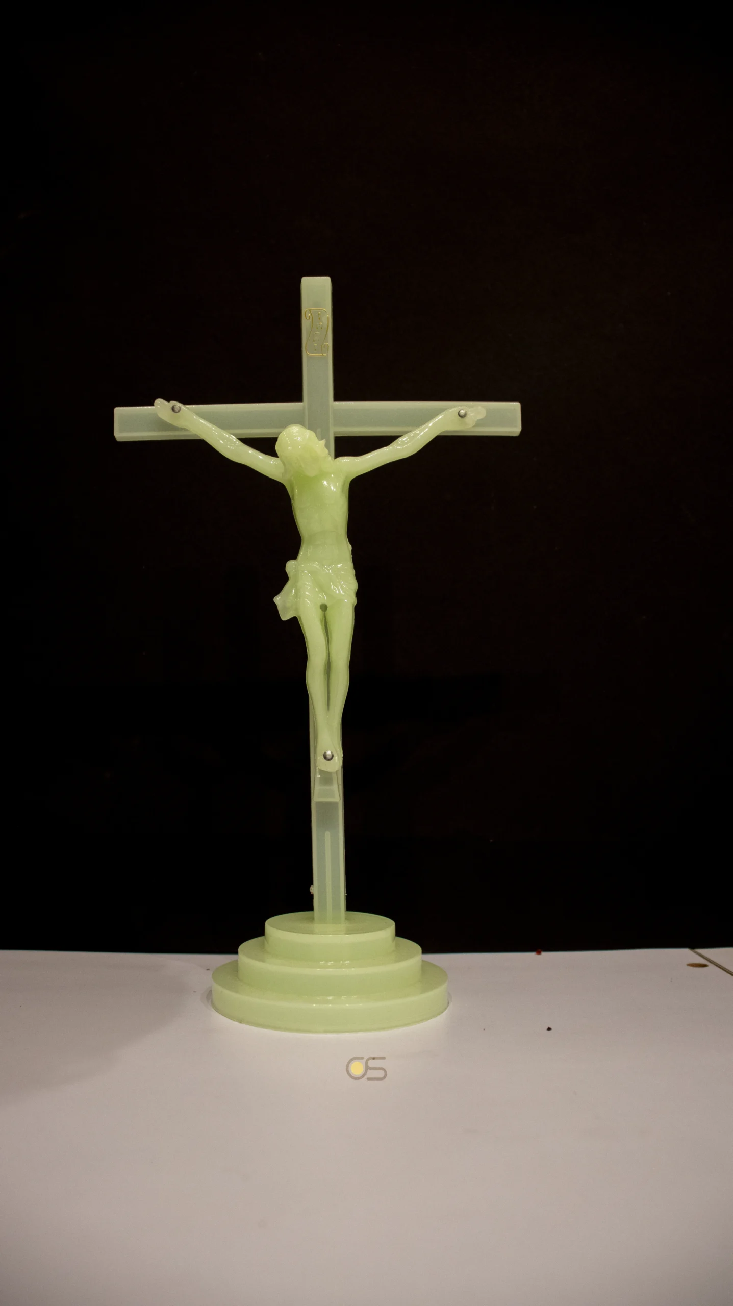 Luminous Table Stand Crucifix 7 Inch