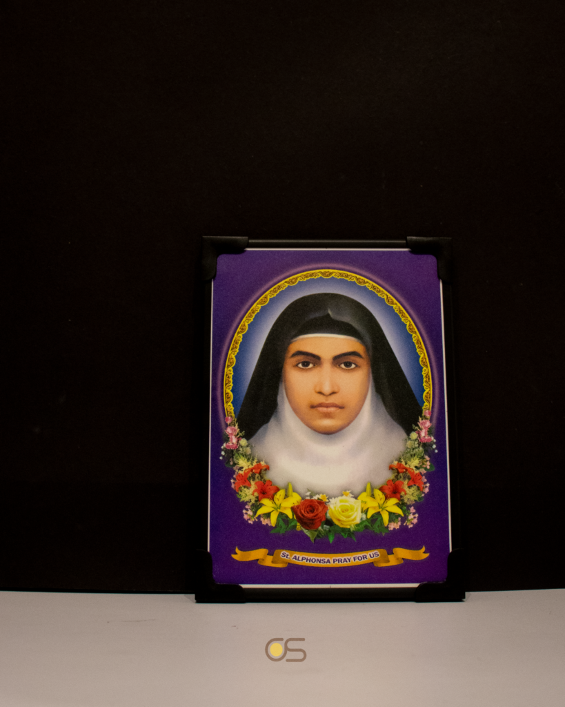 Saint Alphonsa Table Stand 8.5 Inch Frame