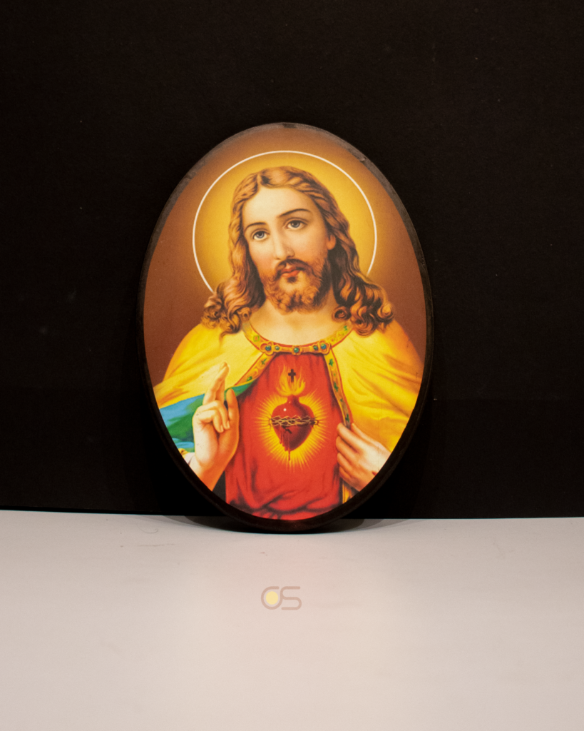 Sacred Heart Oval Shape Table Frame