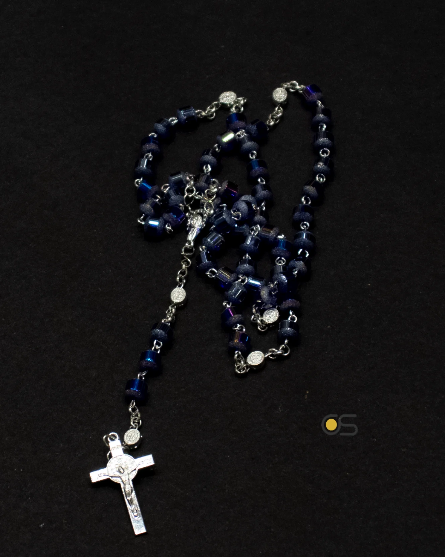 Blue Crystal Chain Rosary